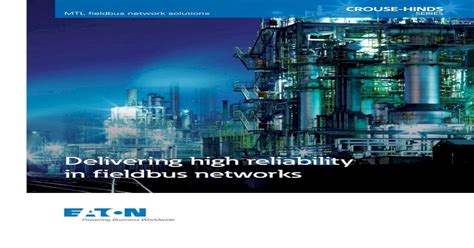 Pdf Delivering High Reliability In Fieldbus Networks Introduction 2 3 Fieldbus Network