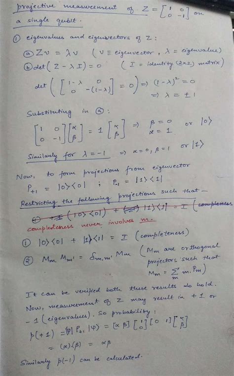 Understanding Basics Of Measurements In Quantum Computation Física