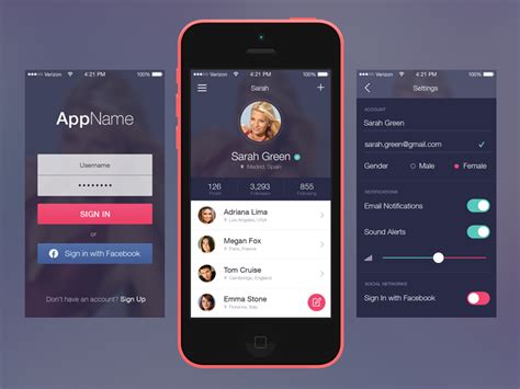 Concept Screens Mobile App Design User Interface Design App Design