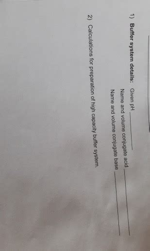 solved first assigned buffer ph 2 031 second assigned
