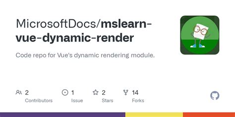 github microsoftdocs mslearn vue dynamic render code repo for vue s