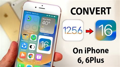 Convert Ios 1256 To Ios 16 Update Ios 16 On Iphone 6 6plus🔥🔥 Youtube