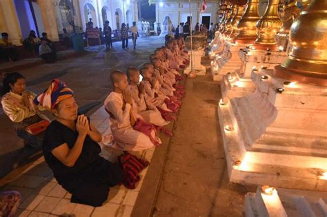 တန်ဆောင်မုန်းလပြည့်နေ့ ပုဂံ ညောင်ဦး ရှေးဟောင်းယဉ်ကျေးမှုဇုန်ရှိ ဘုရားများတွင် ဆီမီးပူဇော်ကြပြီး