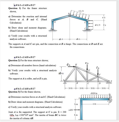 Solved E Ft D La 6b 1 C 1 D 8 E S F 7 Question 1 For The Chegg Com