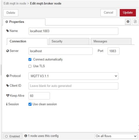 Can T Connect To Mosquitto MQTT Broker Running On My Localhost Dashboard Node RED Forum