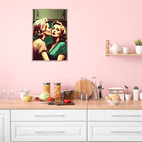 Retro Housewives Sapphic Art Lesbian Wall Art Sapphic Art Print Sapphic