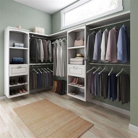 Allen Roth Hartford 5 Ft To 8 Ft W X 6 33 Ft H White Solid Shelving