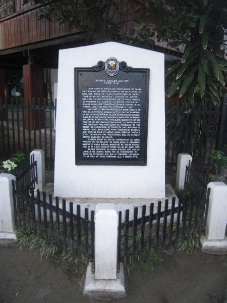 Aurora Aragon Quezon Marker Baler