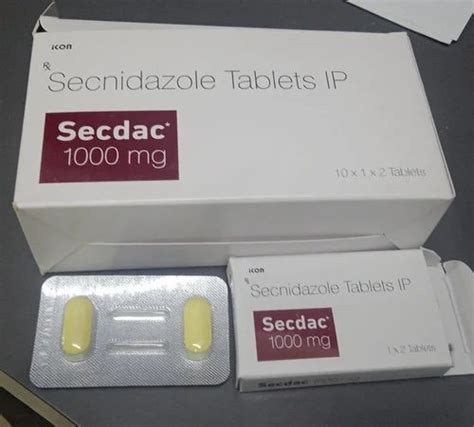 Secnidazole 1000mg Tablets 1 G At ₹ 118box In Surat Id 2855886963633