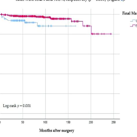 Locoregional Recurrence Free Survival According To Final Margin Status