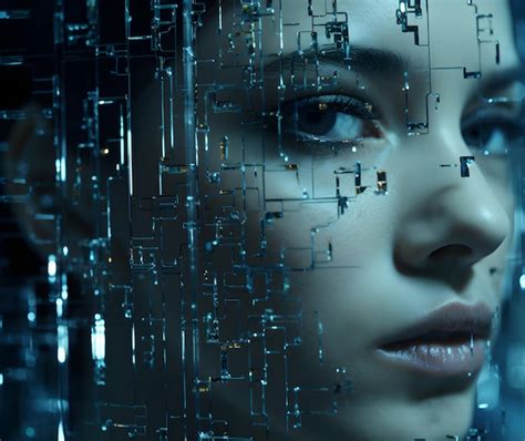 Premium Photo | Photo female humanoid robot with artificial intelligence generative ai