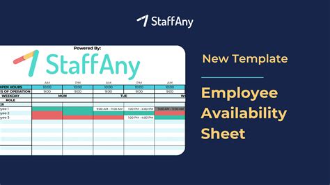 Free Template For Employee Availability Staffany
