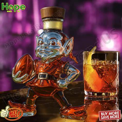 Hot Item Cleveland Browns Brownie The Elf Premium Whiskey Bottle