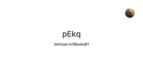 Pekq — Teletype