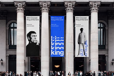 Wim Crouwel King Of The Grid Exhibition Branding On Behance