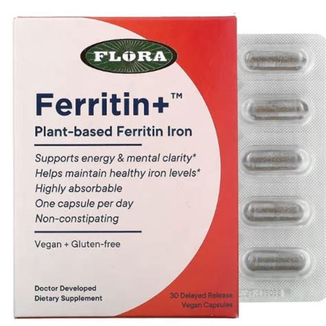 Buy Flora Ferritin Plant Based Ferritin Iron 20mg 30s Online At Best