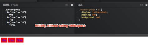 Css Float Using Haml With The Inline Block Spacing Gaps Stack Overflow