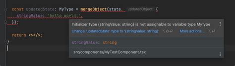 Javascript Why Am I Getting Warning About Type Assignment In