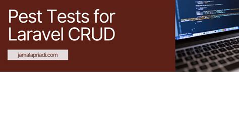 create pest test for laravel crud