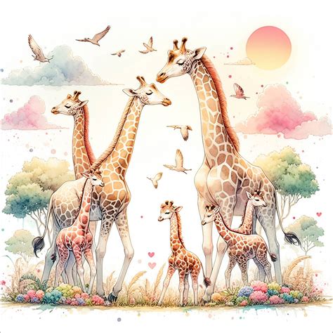 Download Ai Generated Giraffe Wildlife Royalty Free Stock