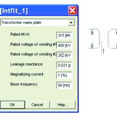a typical pscad emtdc transformer model to simulate internal fault