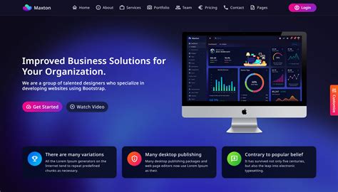 maxton bootstrap 5 admin dashboard landing page template