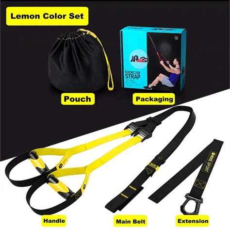 Total Body Resistance Exercise Bands Suspension Trainer Straps Home