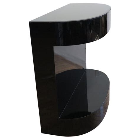 Modern Black Demi Lune Table At 1stdibs
