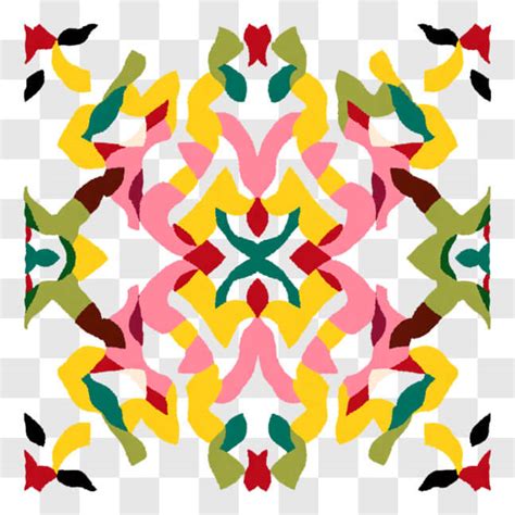 Download Vibrant Abstract Pattern With Circles Squares And Triangles
