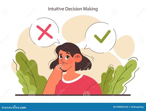 Decision Making Set Strategic Thinking Brainstorming And Solution Research Stock Vector