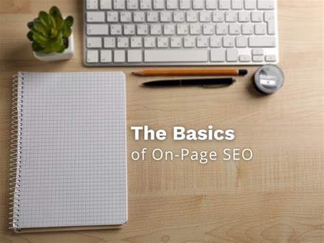 the basics of on page seo