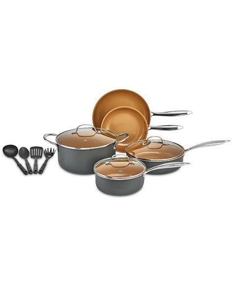 Crux 12 Pc Copper Titanium Cookware Set Created For Macys Macys