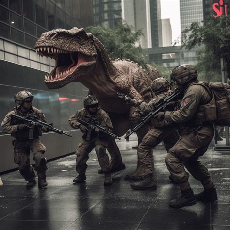 Dinovirus Turning People Into Dinosaurs All Over New York R Midjourney