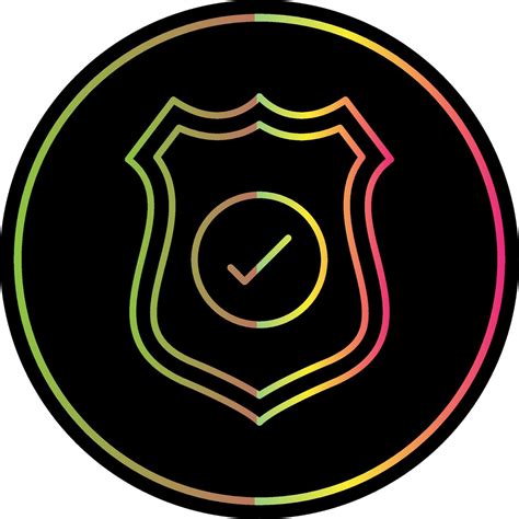 Sheild Line Gradient Due Color Icon 39263738 Vector Art At Vecteezy