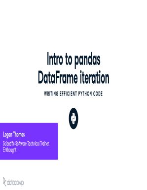 Fillable Online Data Analysis With Python And Pandas Tutorial Introduction Fax Email Print