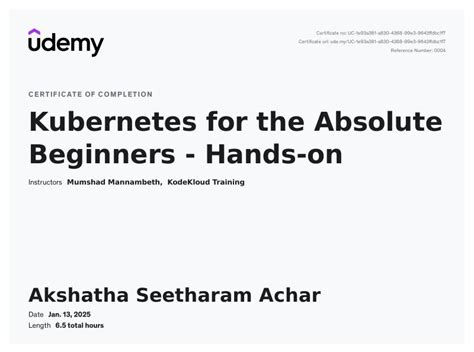 Akshatha Acharya On Linkedin Just Completed A Kubernetes Course On