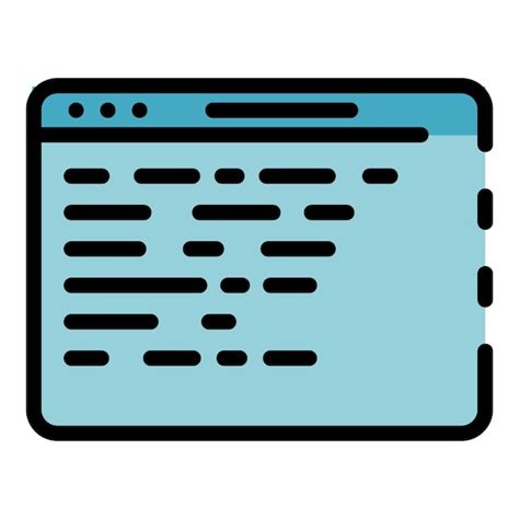 Premium Vector Application Code Icon Outline Application Code Vector