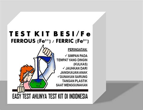 Test Kit Besi Ferrous Fe2 Atau Ferric Fe3 Ertu Business