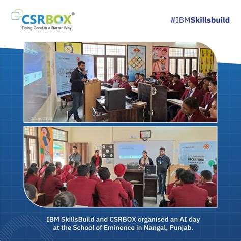 csrbox on linkedin ibm skillsbuild aiworkshop educationforfuture