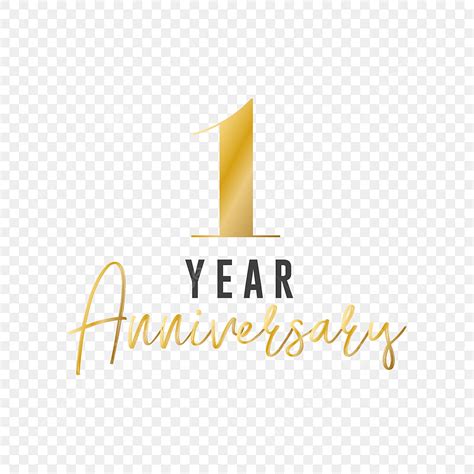 1 Año De Celebración De Aniversario Png Png Dibujos Saludos De