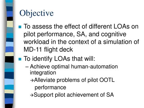 Ppt Situation Awareness And Levels Of Automation Powerpoint Presentation Id4530254
