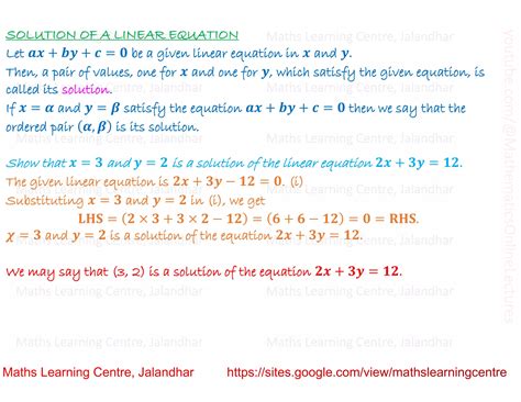 Class 9chapter 4linear Equations In Two Variables Pdf