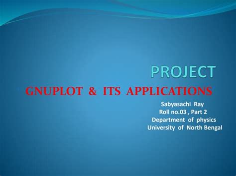 Project Gnuplot Pptx