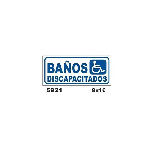 Cartel BaÑos Discapacitados 5921