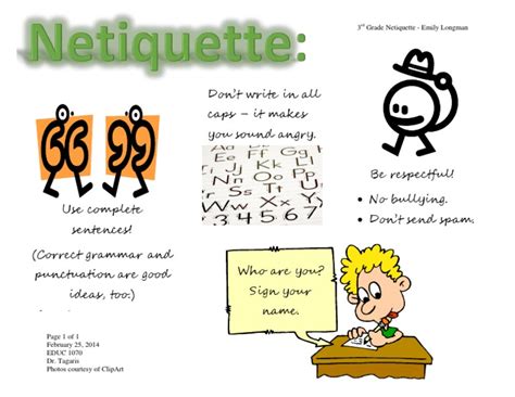 Netiquette Poster Pdf