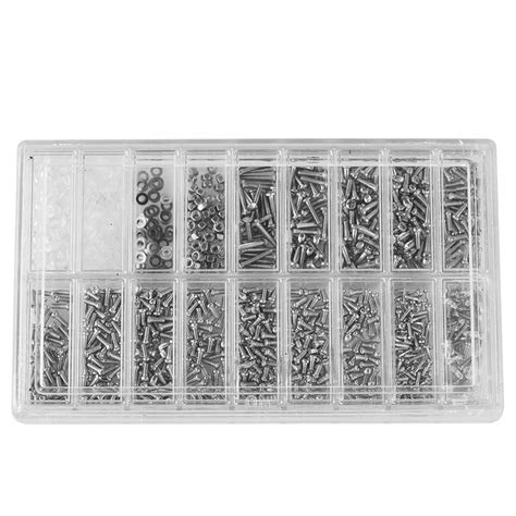1000 Piece Glasses Screw Repair Set For Sunglasses And Micro Glasses Tiny Screws For Easy Fixes