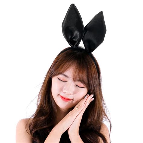 선물데이 블랙토끼머리띠 파티 머리띠 할로윈데이 코스프레