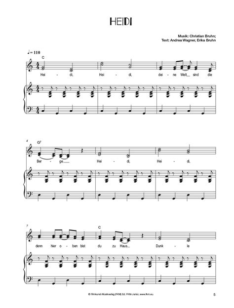 Der Kleine Kinderchor 5 Lieder Für Kinder Im Grundschulalter Band 2