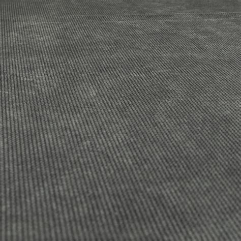Oslo Plain Textured Corduroy Grey Colour Upholstery Fabric Ctr 1899