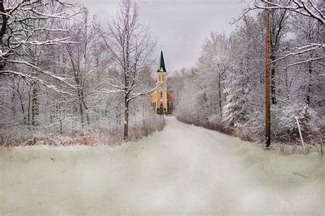 A Church In The Woods In The Snow I Want To Go Minnesota Travel